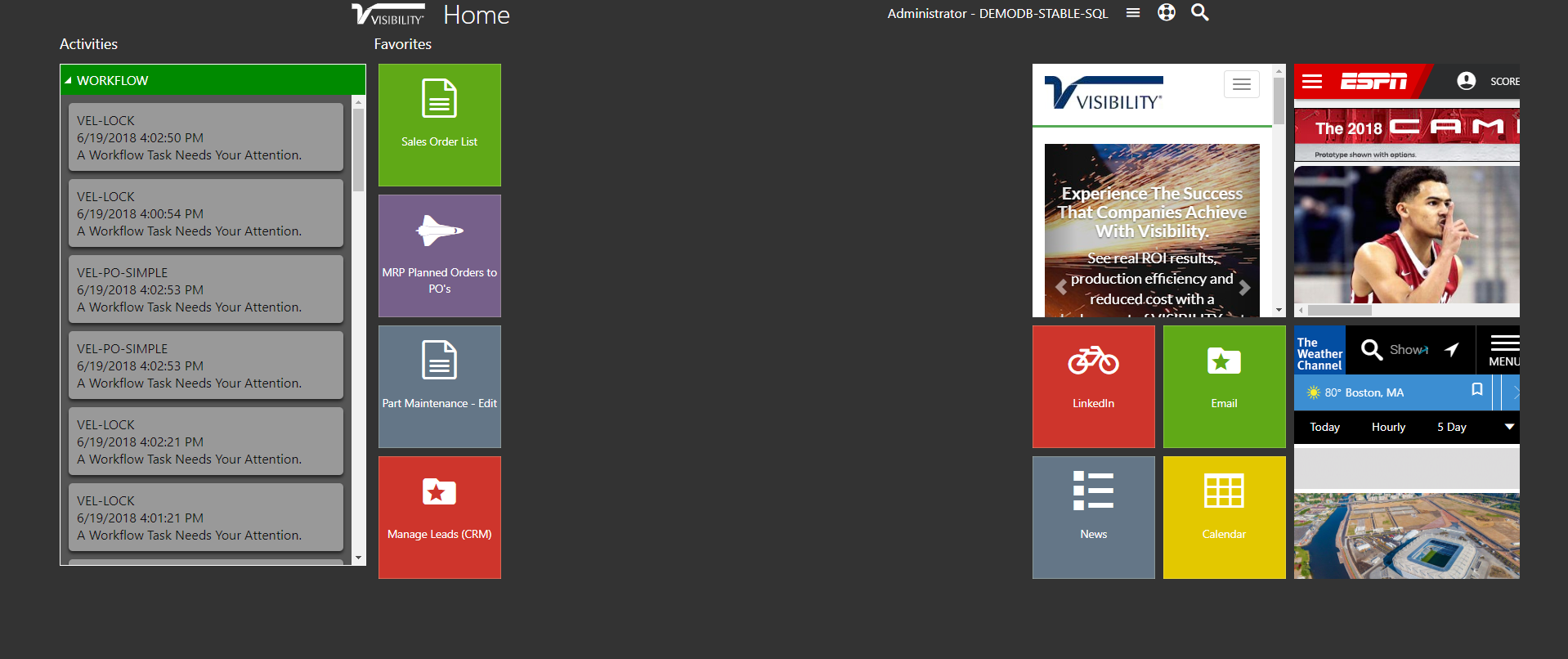 ERP Software for To Order Manufacturers | Visibility Corporation
